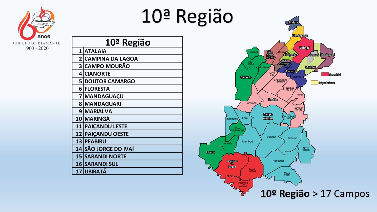 10ª Região eclesiastica - CIEADEP